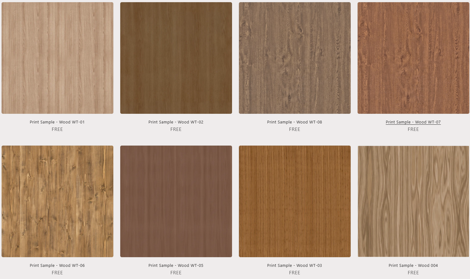 Print Samples - Wood – TheQuietRoom Samples